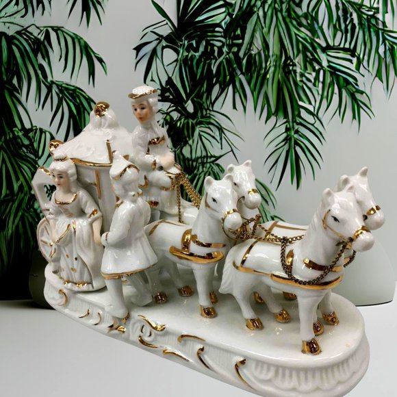 Art Crafts | Design | Porcelain Royal Woman Coachmen And Horses ...